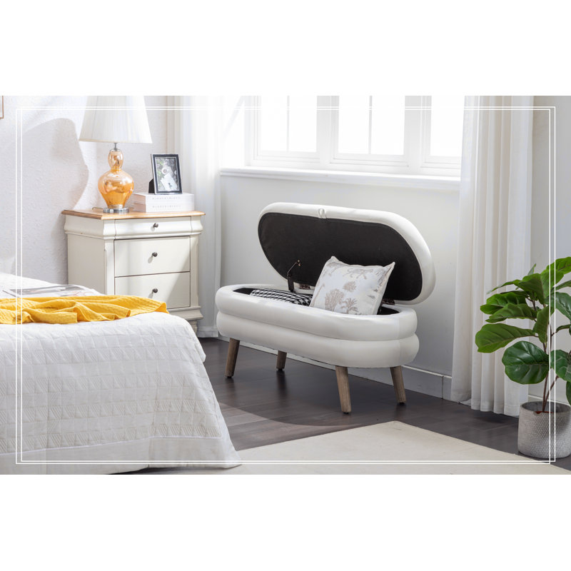 Ivory bedroom bench store